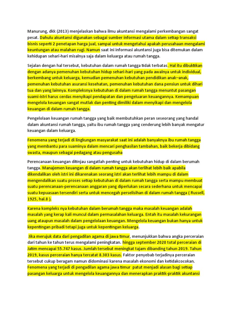 Penjelasan Presentasi Seminar Akuntansi | PDF