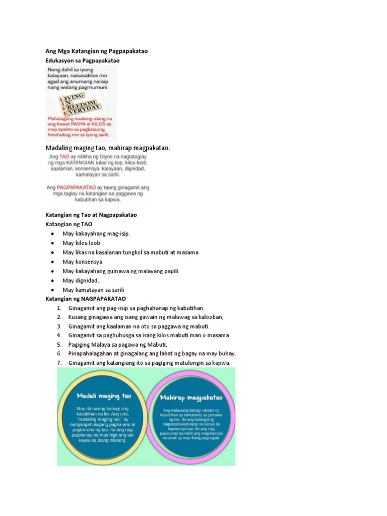 Values 1st Quarter Reviewer | PDF