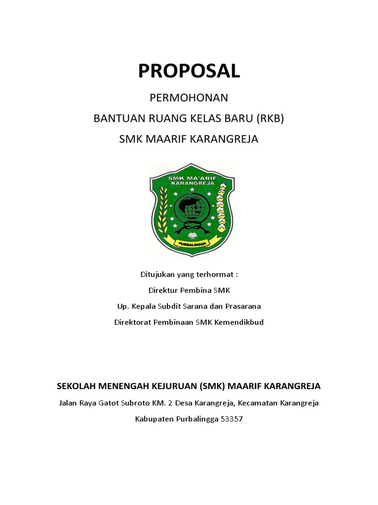 Proposal Bantuan RKB | PDF