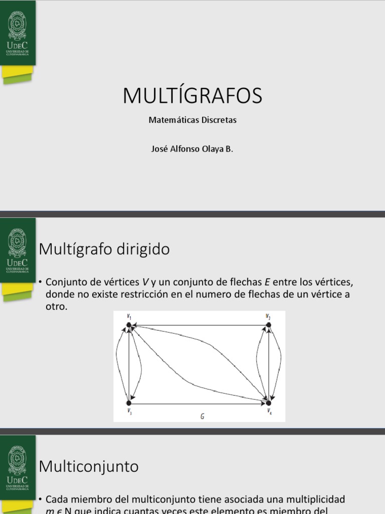 MULTÍGRAFOS | PDF | Matriz (Matemáticas) | Informática teórica