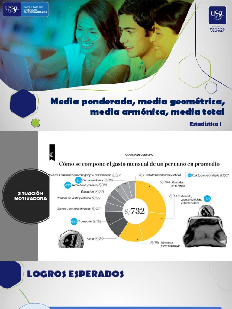Medias Ponderada, Geométrica y Armónica | PDF