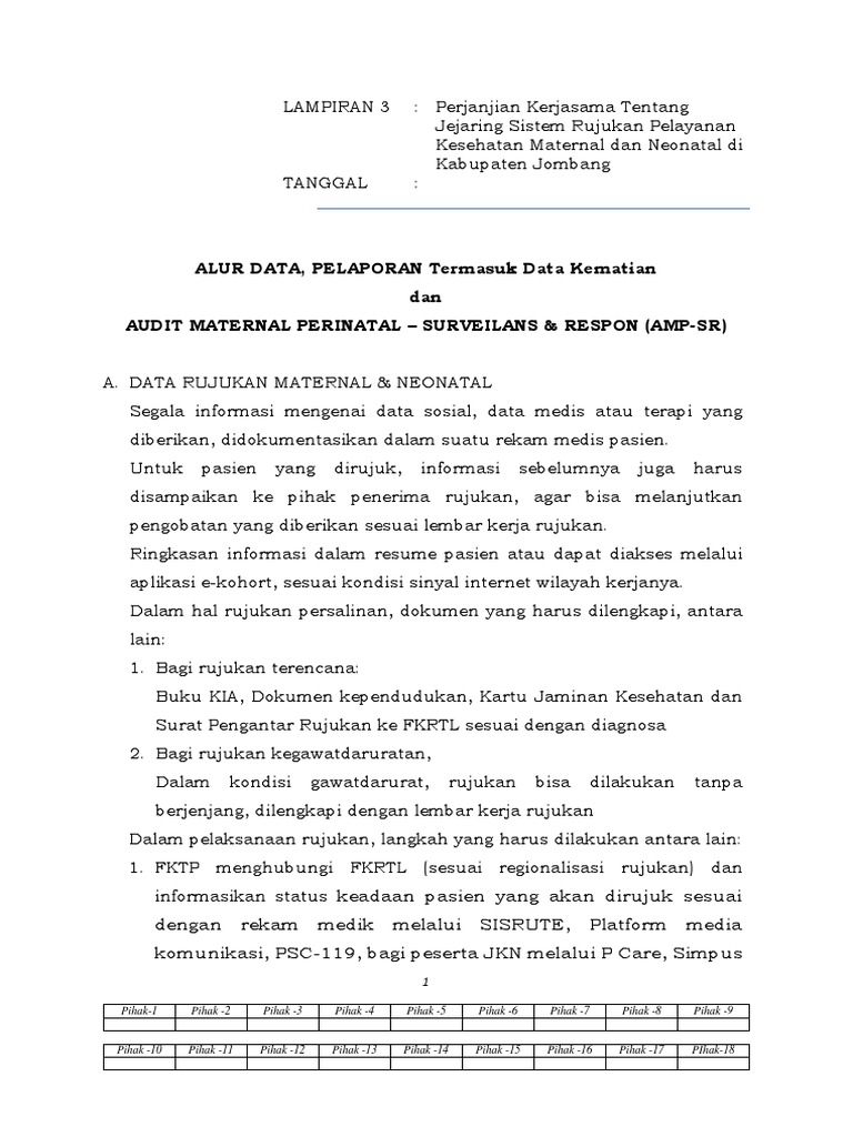 FINAL - Lampiran-3 - Alur Data Dan Pelaporan Kematian - AMP-SR | PDF