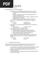 Test I. Multiple Choice Panuto: Basahing Mabuti Ang Bawat Aytem at ...