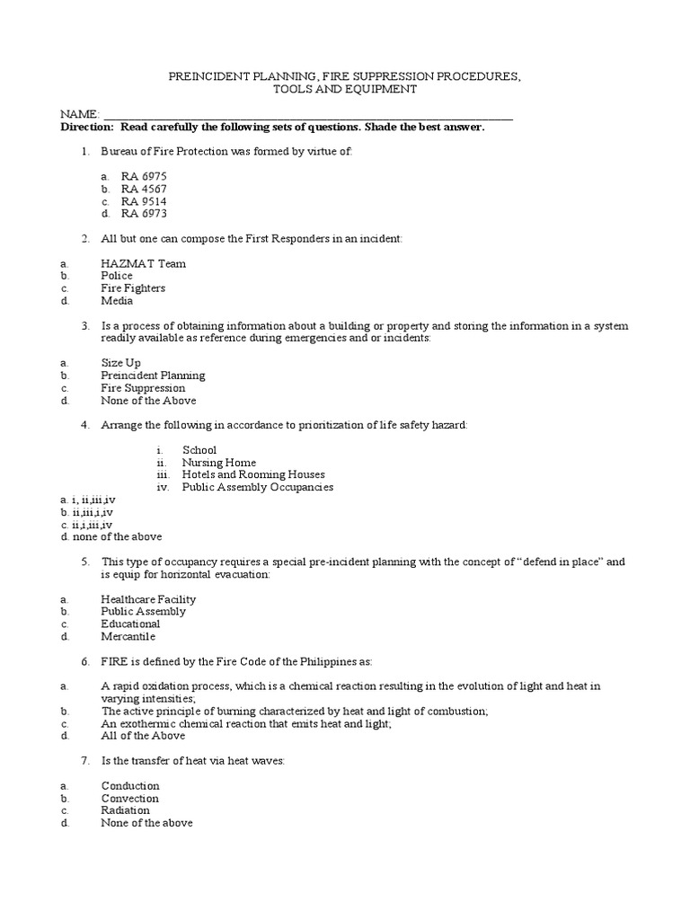 FOE REVIEW | PDF | Firefighting | Fire Engine