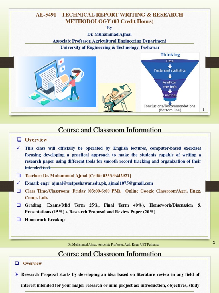 Lecture 1: Introduction: Technical Report Writing and Research ... Lecture 1: Introduction: Technical Report Writing and Research ...