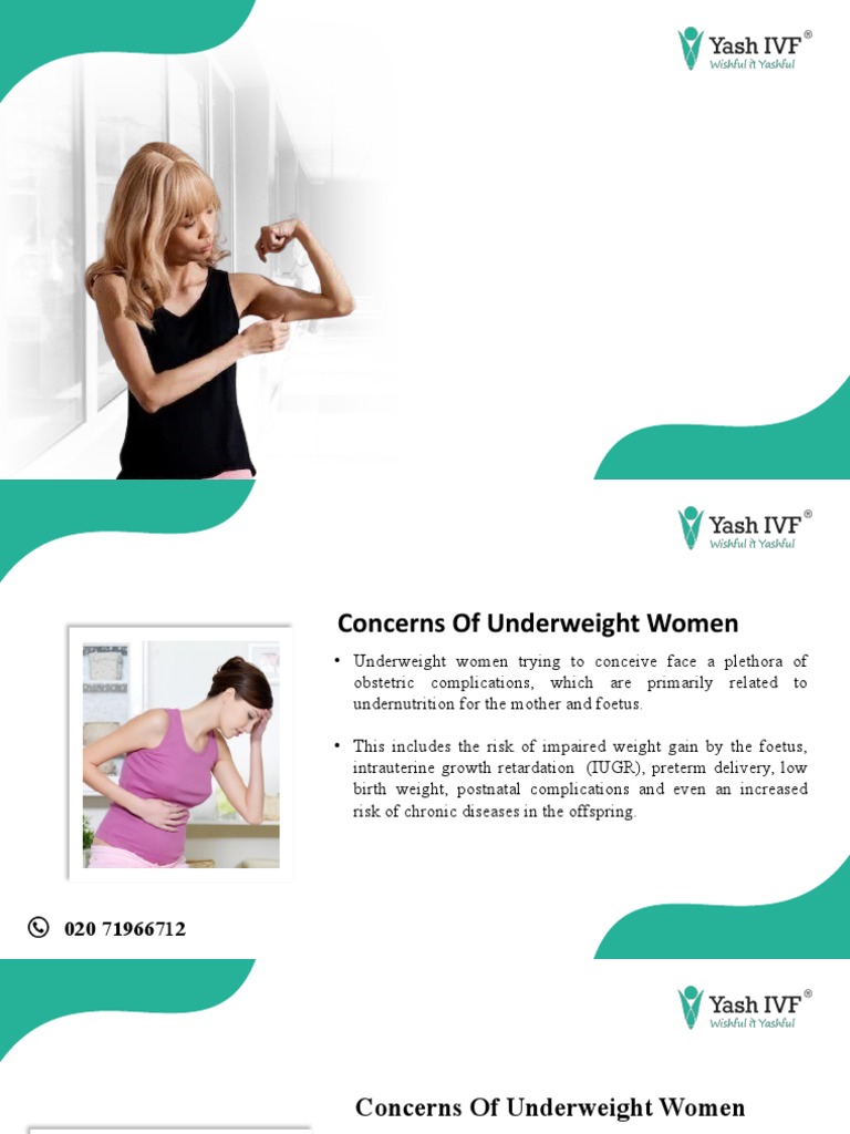 Concerns of Underweight Women | PDF | Preterm Birth | Pregnancy
