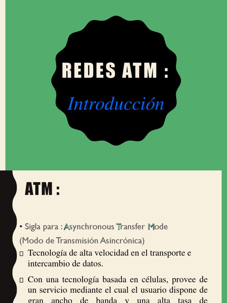 Intro ATM | PDF | Modo de Transferencia Asíncrona | Ingeniería Informática
