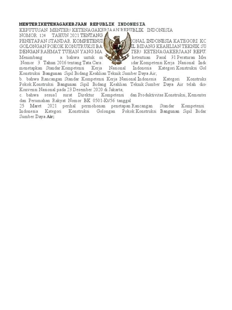 38 40 SKKNI 2021-124.ahli Muda Sda PDF | PDF