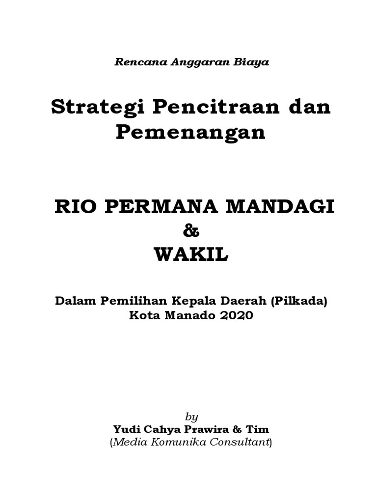 RAB Pilkada Walikota Manado | PDF