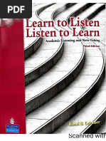 Listening and Notetaking Skills L1 | PDF
