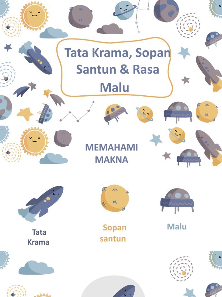 Materi Pai Tata Krama, Sopan Santun & Rasa Malu | PDF