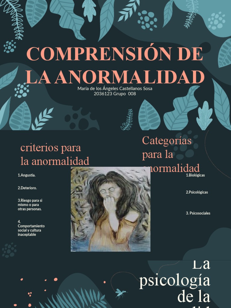 Psicopatologia y Anormalidad, Qué Es Anormalidad | PDF