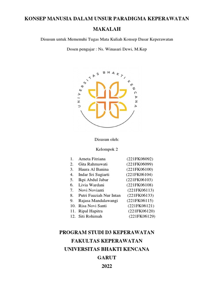 Makalah KDK Kelompok 2 TK1C | PDF