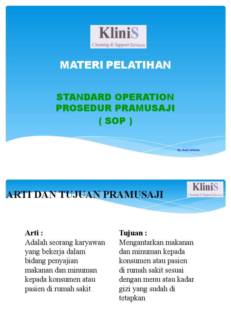 SOP Pramusaji | PDF