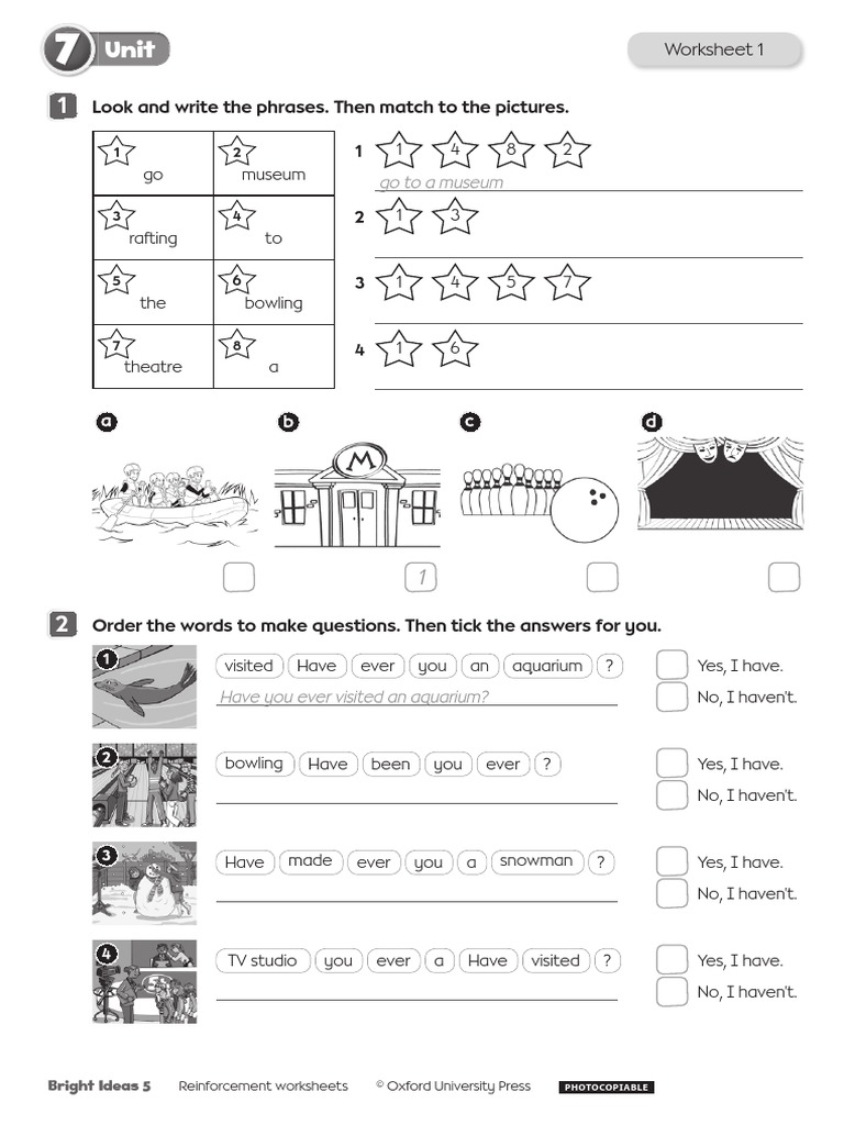Bright Ideas 5 Reinforcement Worksheets-Trang-13-14 | PDF