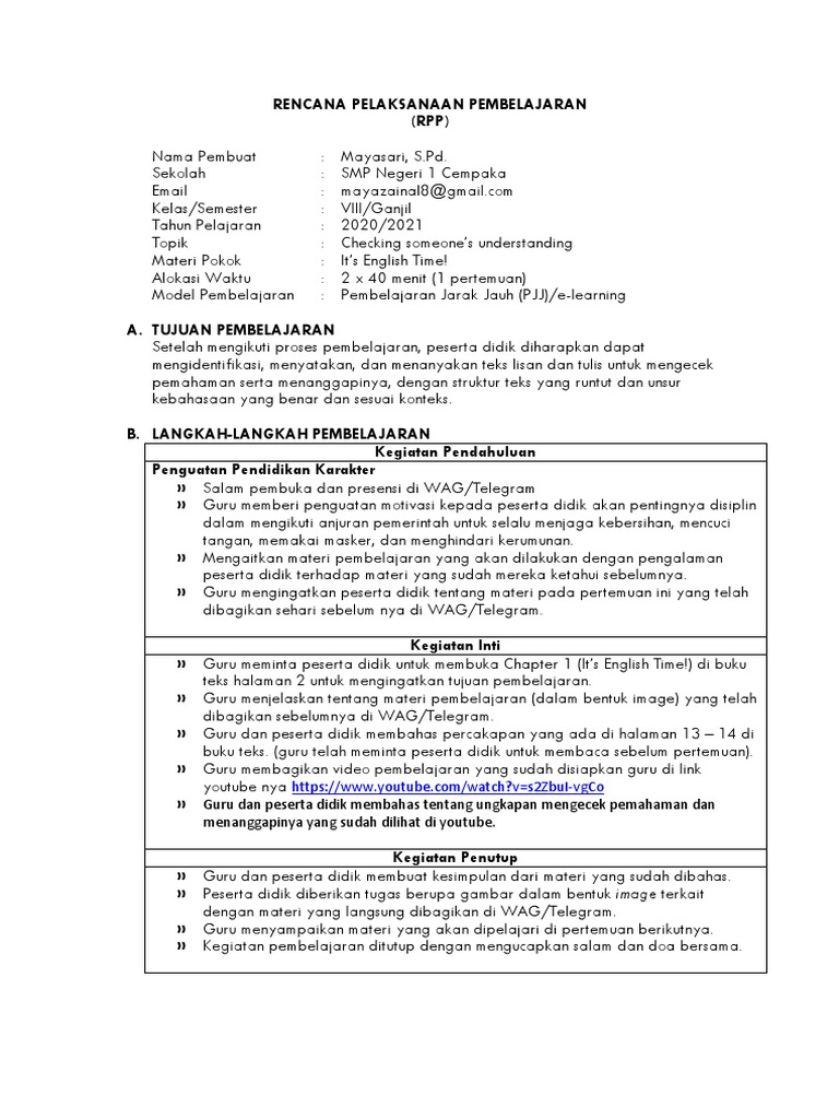 Checking Understanding | PDF