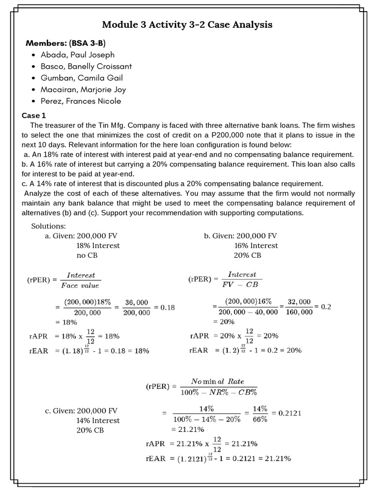 Module 3 Activity 3-2 Case Analysis | PDF Module 3 Activity 3-2 Case Analysis | PDF