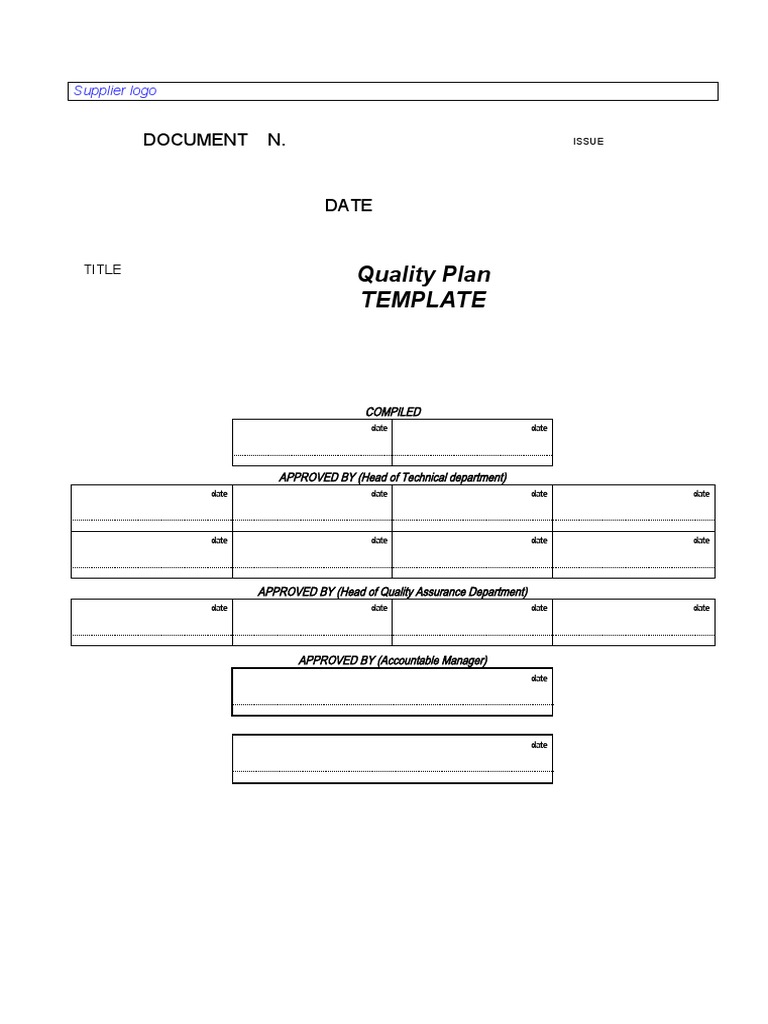 QRS - 108 - QP Template For Subcontractors and Checklist - Issue 2020 | PDF