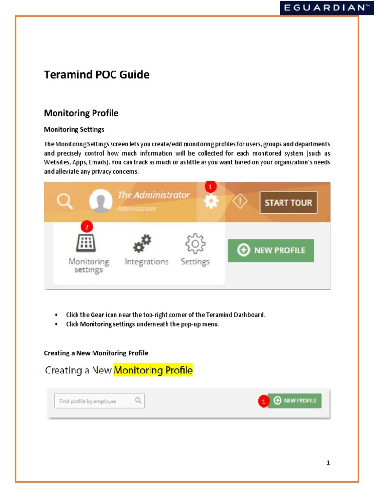Teramind POC Guide | PDF | Installation (Computer Programs) | Icon (Computing)