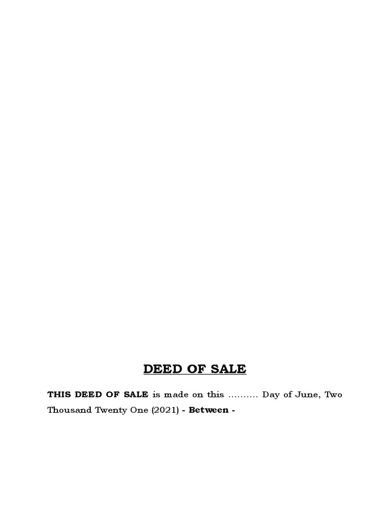 Sale Deed of Dipannita Construction Legal (Dilip Show) | PDF | Title ...