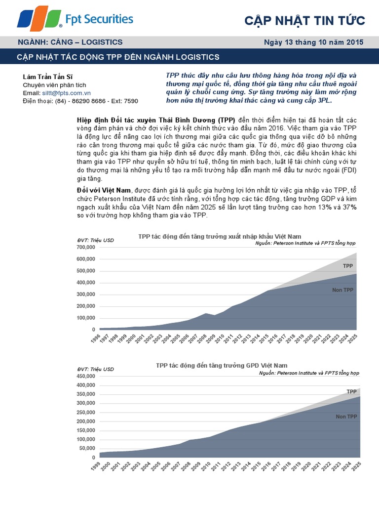 Bao Cao Cap Nhat Tac Dong TPP | PDF