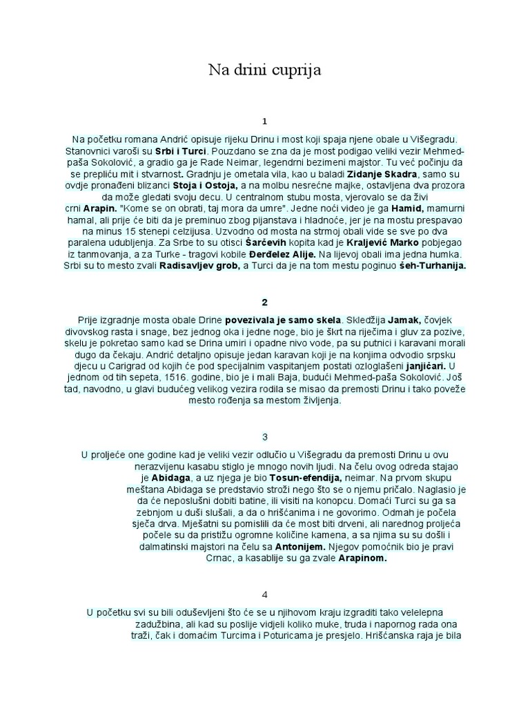 Na Drini Cuprija | PDF