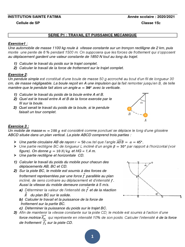 Serie Travail Et Puissance | PDF
