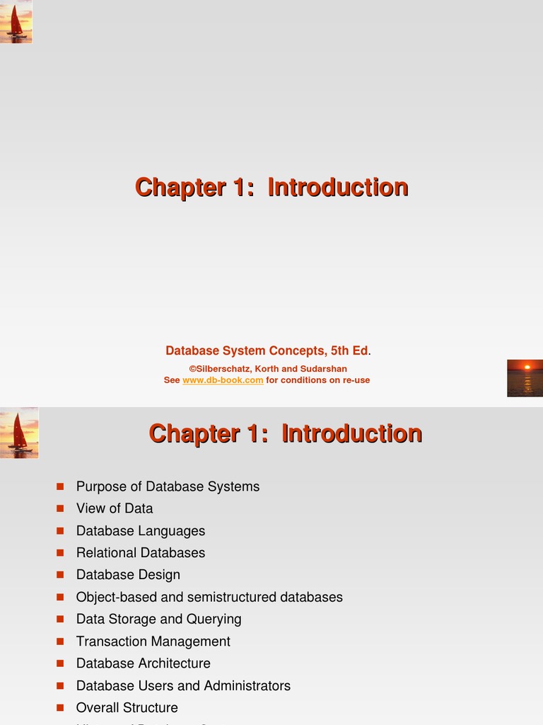 DBMS Korth ch1 | Download Free PDF | Relational Database | Databases