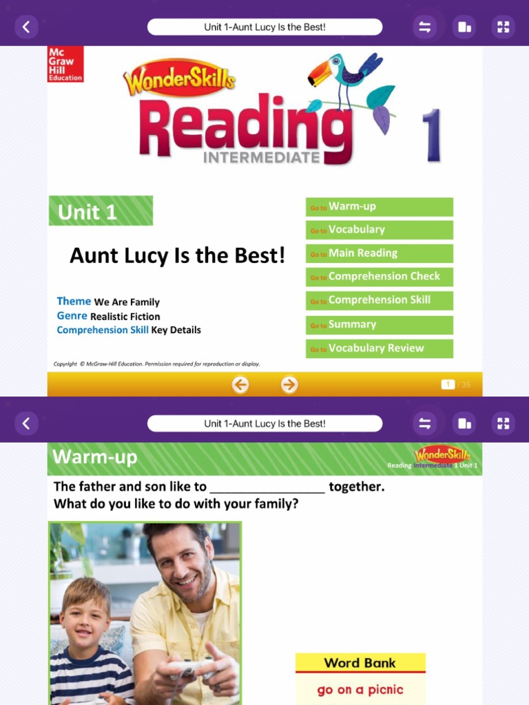 Wonders Skill - Intermediate1 Unit 1 | PDF