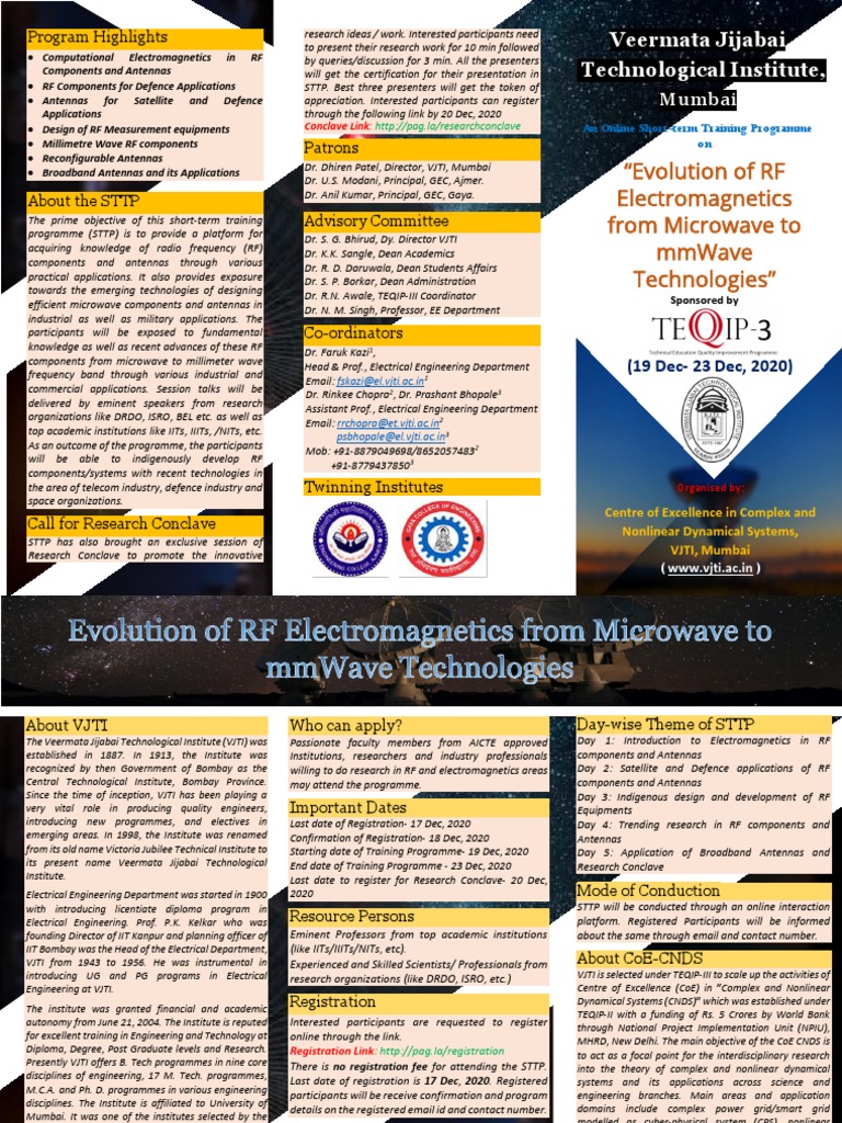STTP Brochure | PDF | Electrical Engineering