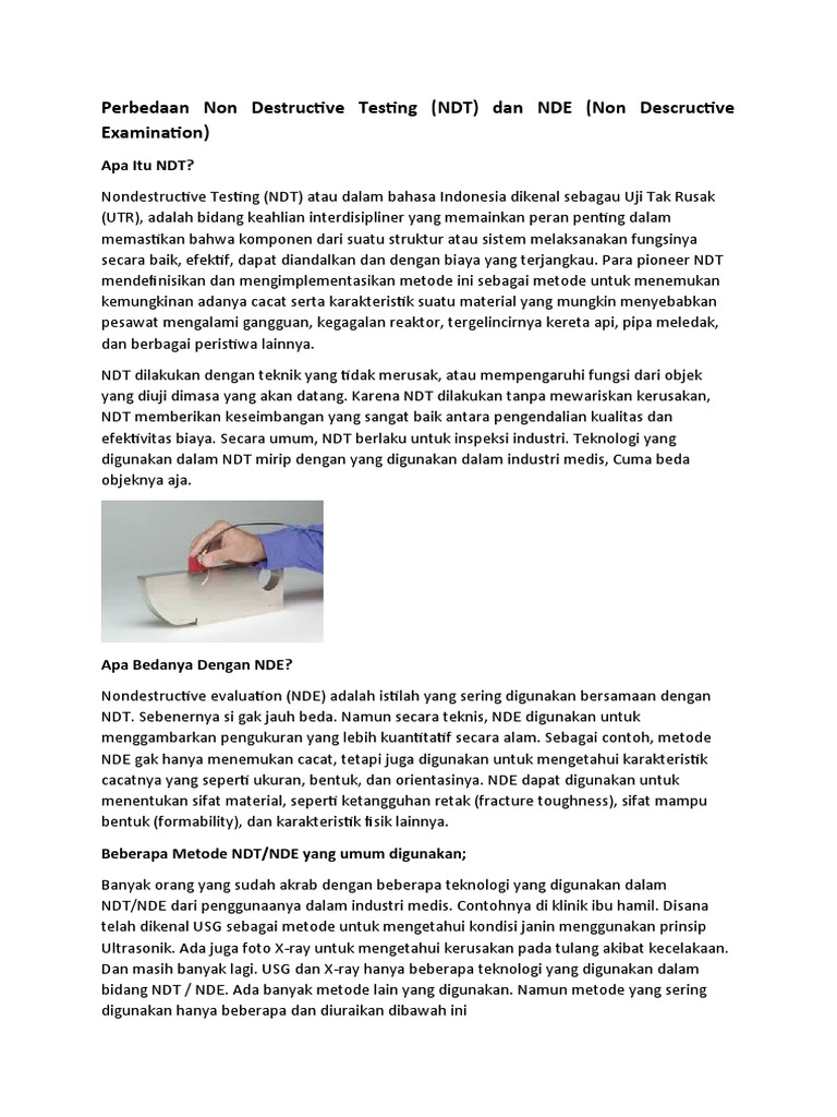 NDT & Nde | PDF