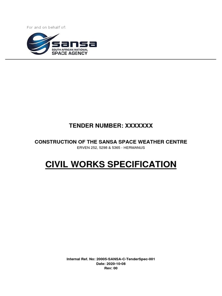 C5.8 Civil Eng Tender Package | Download Free PDF | Surveying | General ...