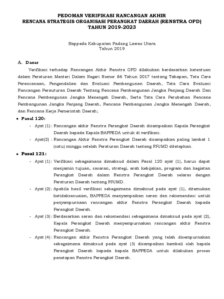 Pedoman Verifikasi Rancangan Akhir | PDF