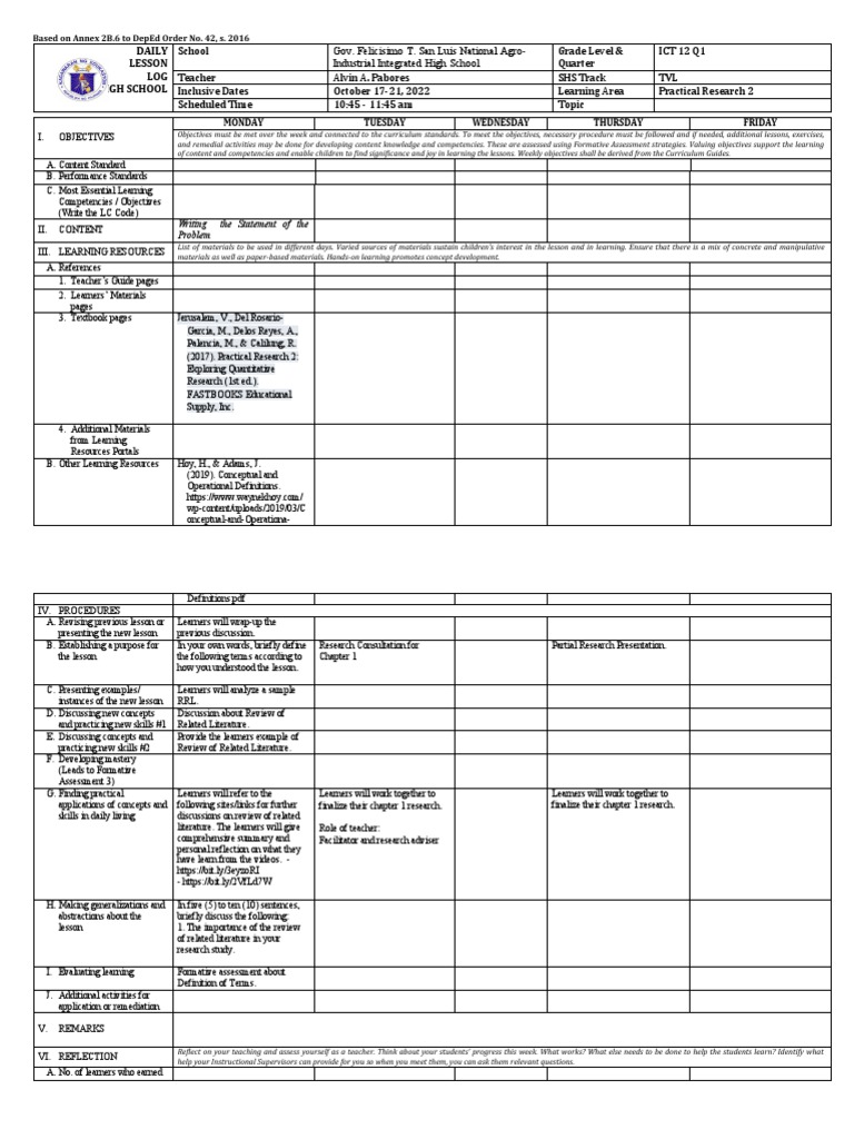 SHS-DLL-pr2 Week 9 | PDF | Learning | Teaching Method