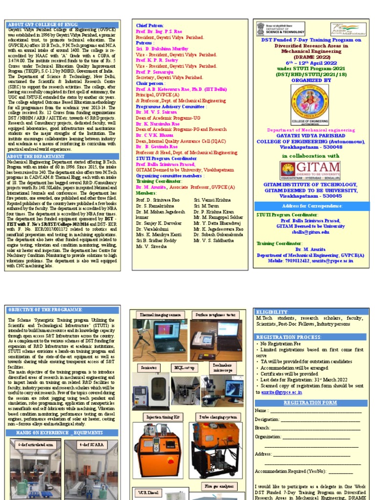 Brochure Final | PDF | Mechanical Engineering | Engineering