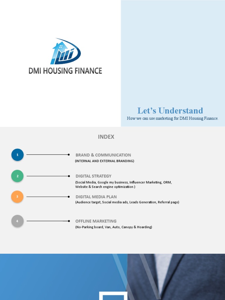 Understanding DMI Housing Finance's Marketing Strategy | PDF | Popular ...