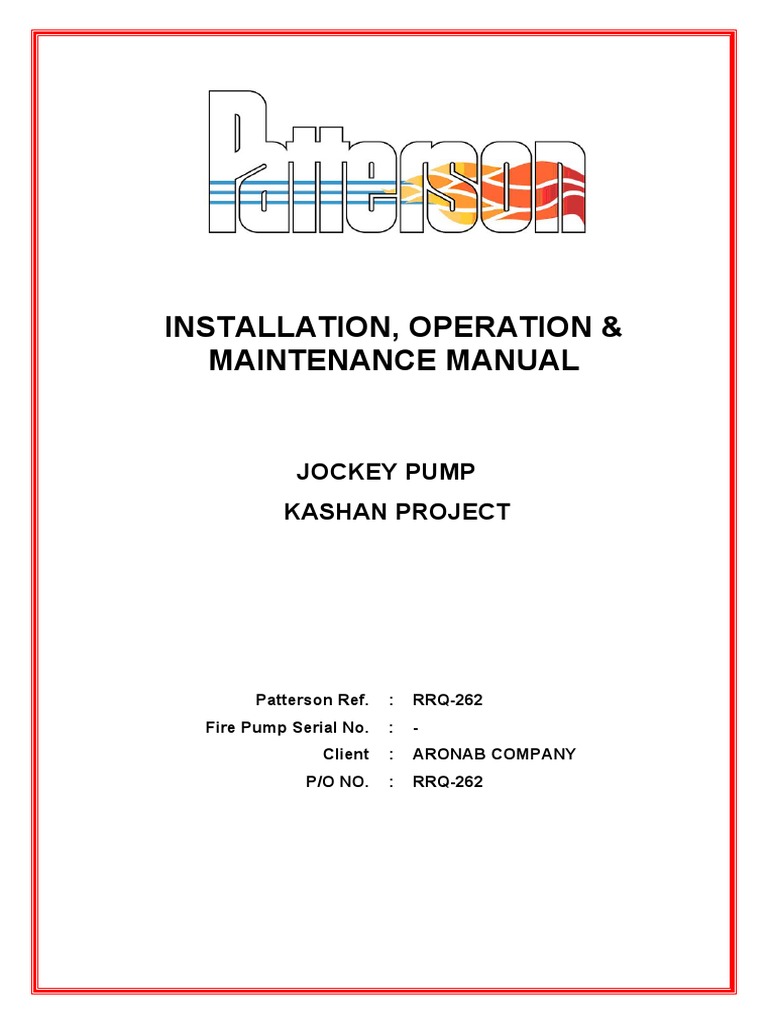 Jockey Pump | PDF | Pump | Mechanical Engineering
