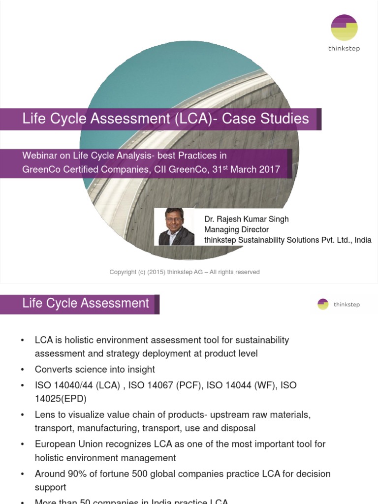Presentation On Life Cycle Analysis-Best Practices in GreenCo Certified ...