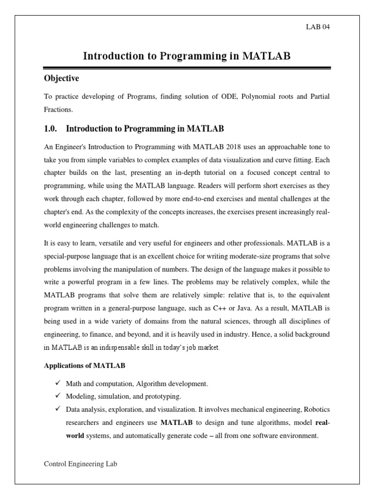 Lab 04 | Download Free PDF | Polynomial | Control Flow