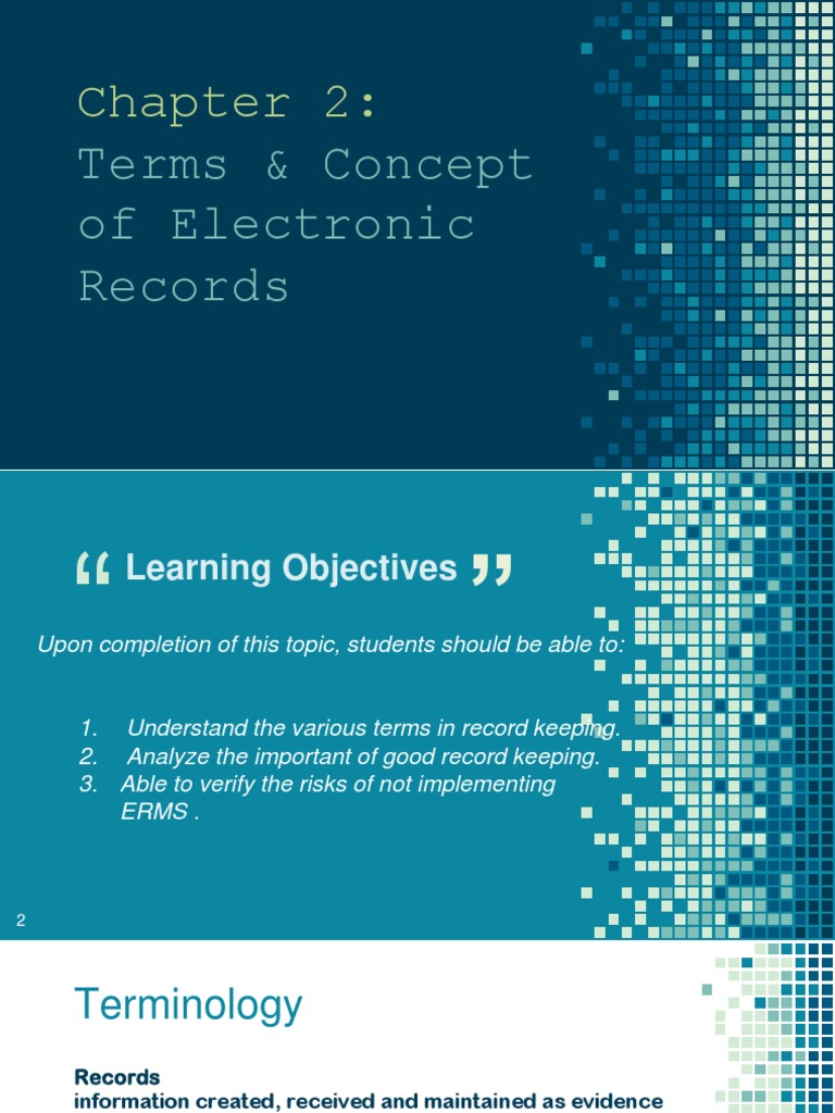 Chapter 2 | PDF | Records Management | Metadata