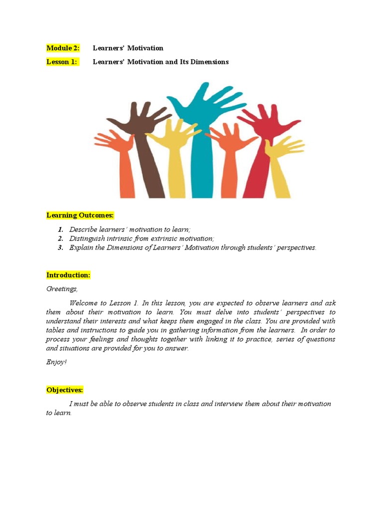 Module 2. Lesson 1 | PDF