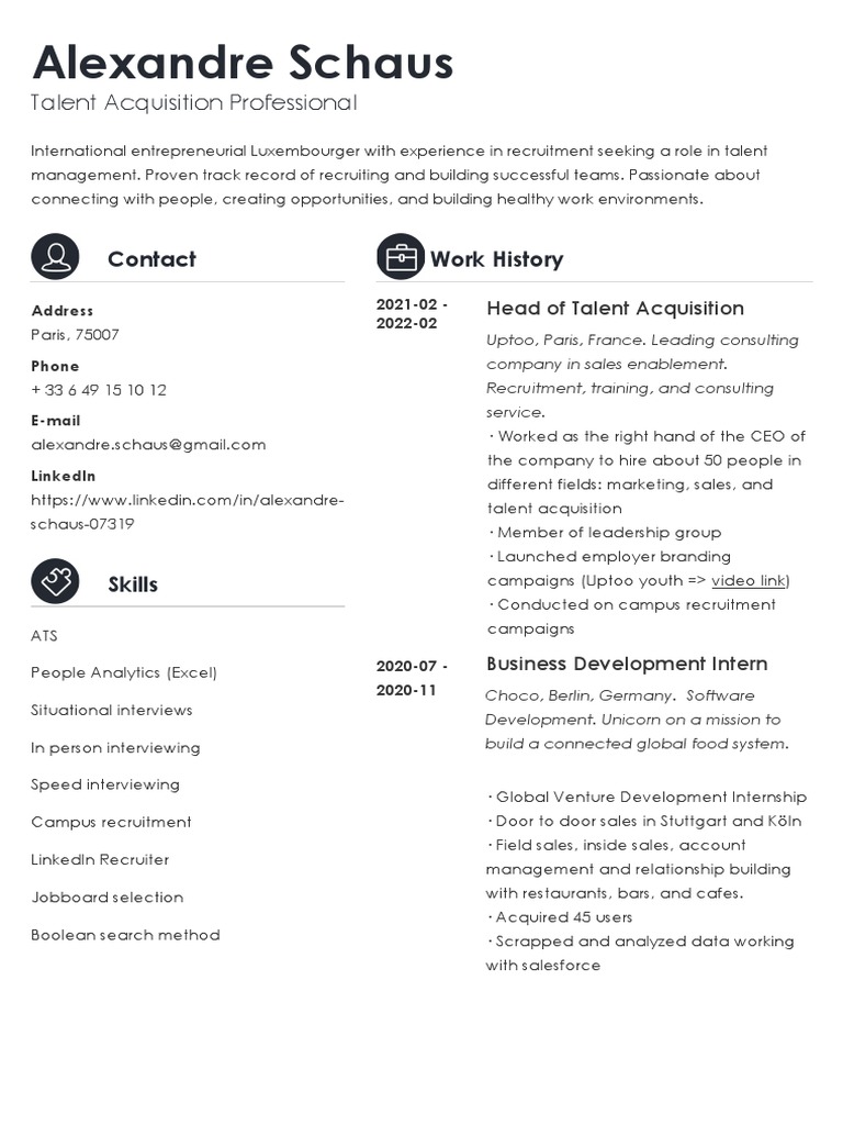 Alexandre Schaus Resume-4 | PDF