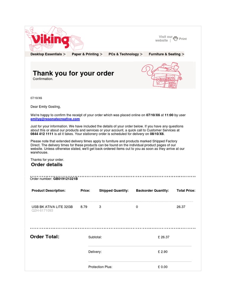 Invoice - Viking | PDF | Receipt | Business