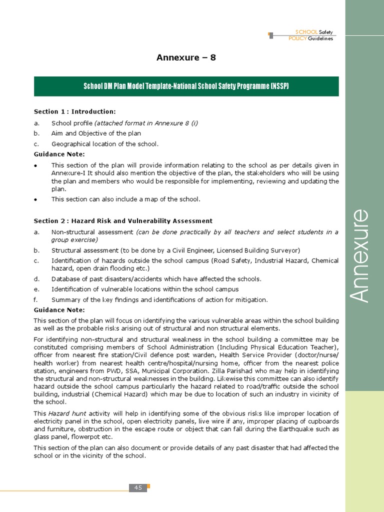 SDMP Template | PDF | Emergency Management | Teachers