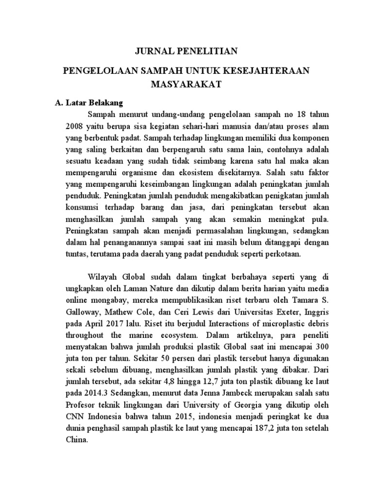 Jurnal Penelitian | PDF