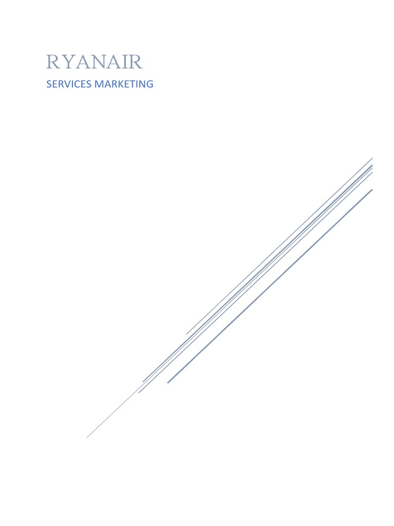 Service Marketing Ryanair | PDF | Low Cost Carrier | Airlines