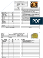 Food Tasting Form | PDF | Cooking, Food & Wine