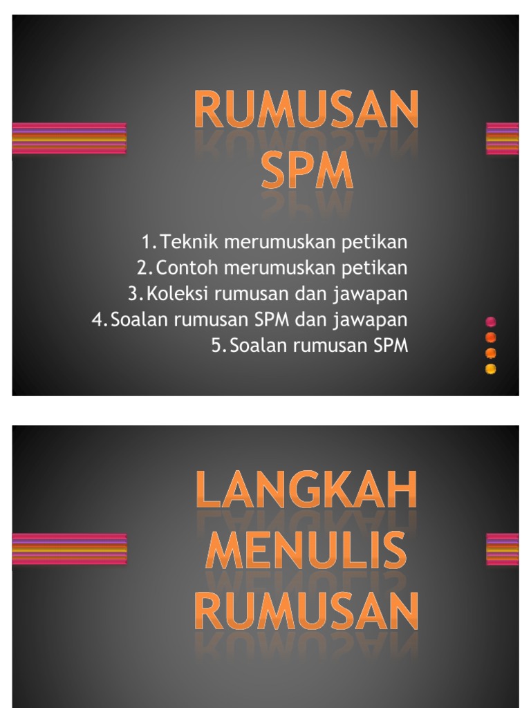 Rumusan SPM | PDF