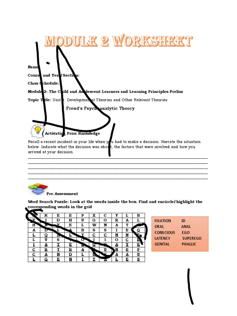 Irish Mae Sarte - Module 2 Worksheet | PDF | Id | Psychological Concepts