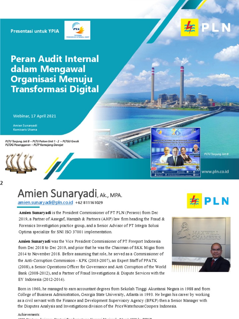 YPIA - Peran Internal Auditor Transformasi - 20210417 | PDF | Financial ...